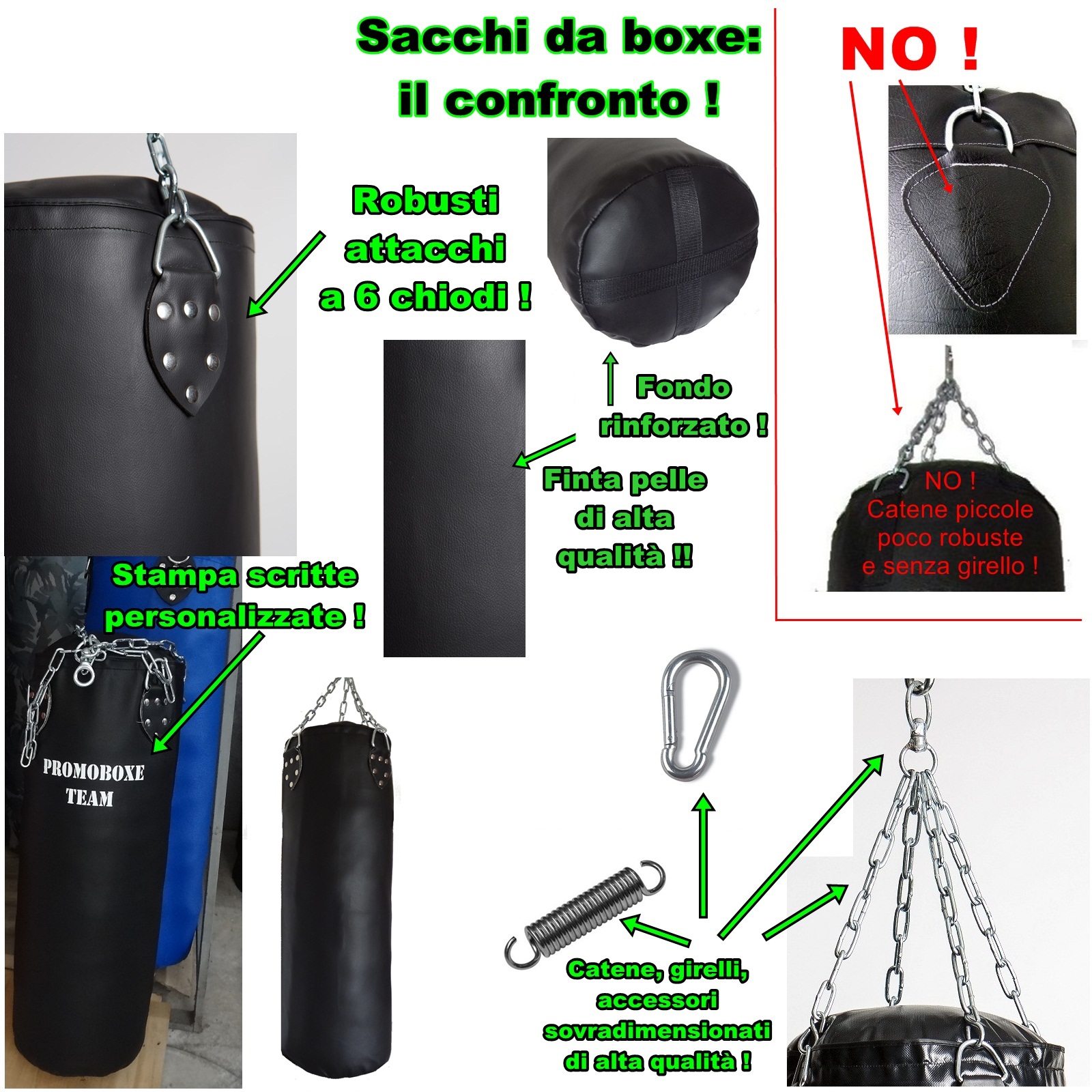 Sacchi Boxe: COD. SB-01_Sacco da boxe di alta qualità